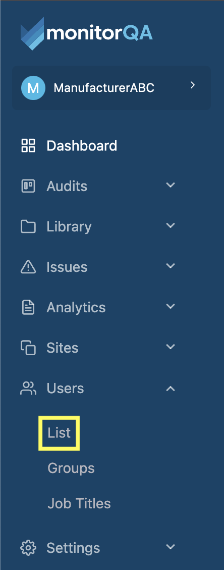 Adding users, assigning roles and permissions – MonitorQA