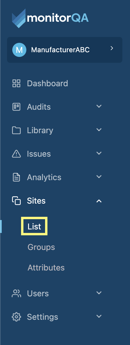 Create audit objects – MonitorQA