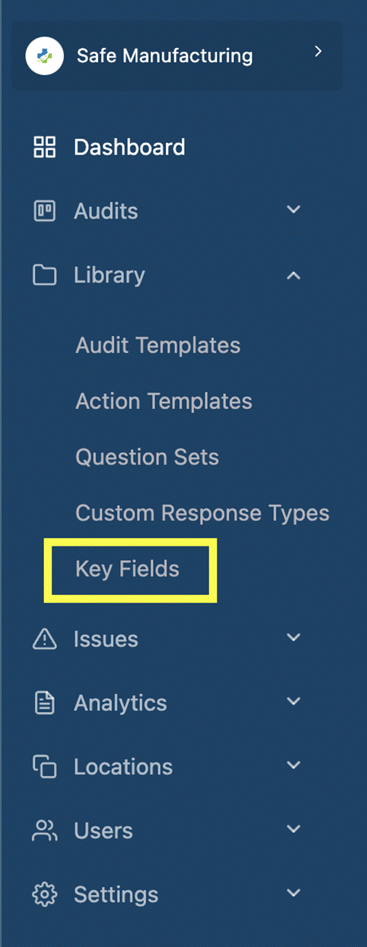 Key Fields – MonitorQA